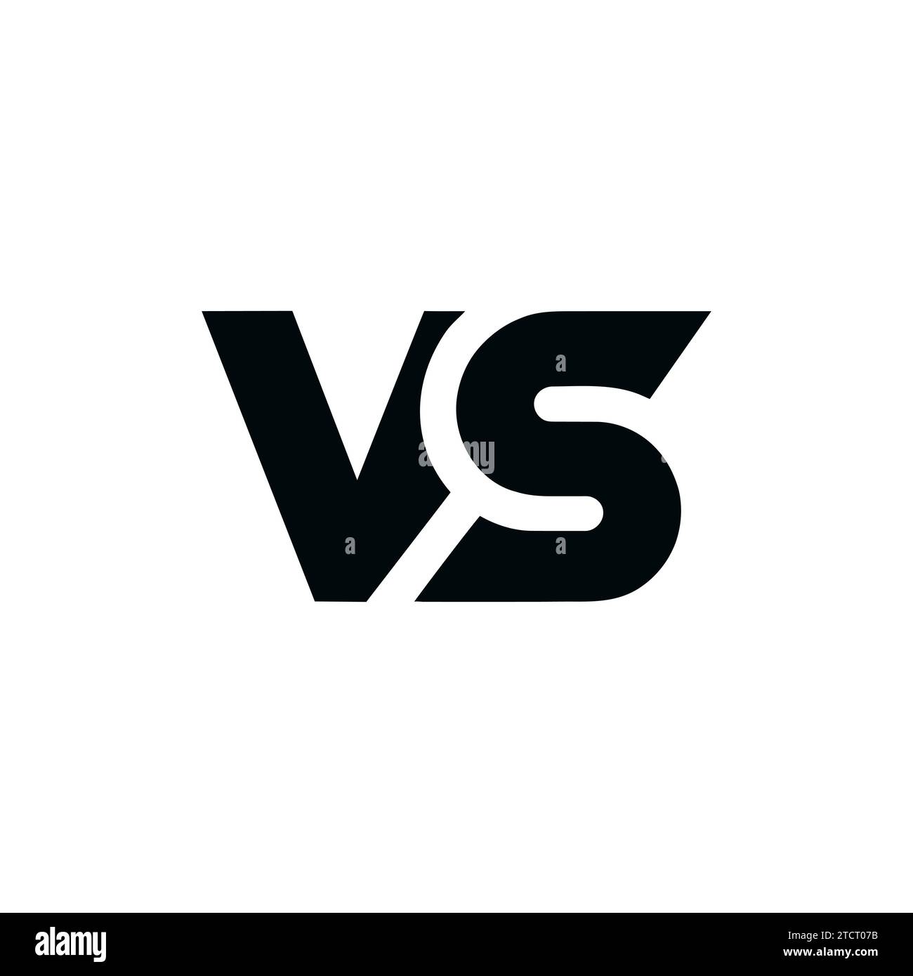 Simple VS symbol logo isolated. Vector illustration Stock Vector Image ...