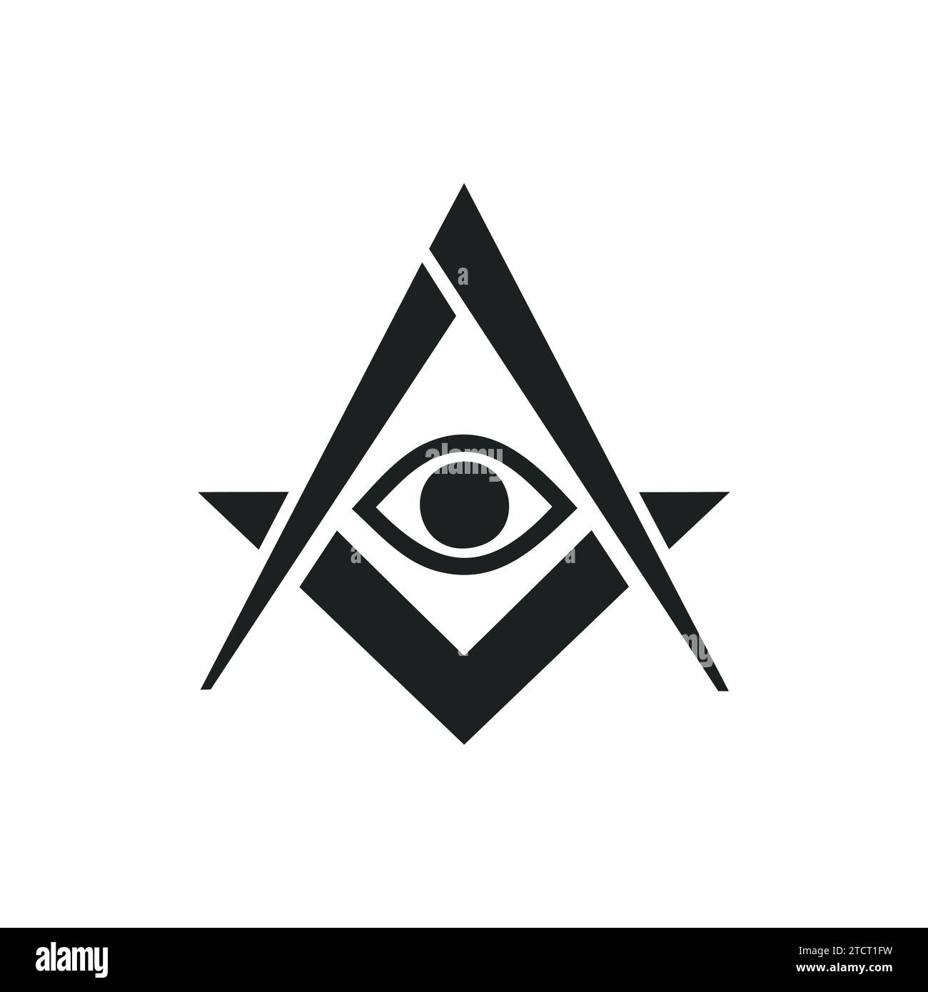 Masonic symbol. Mason lodge sign. New world order Stock Vector Image ...