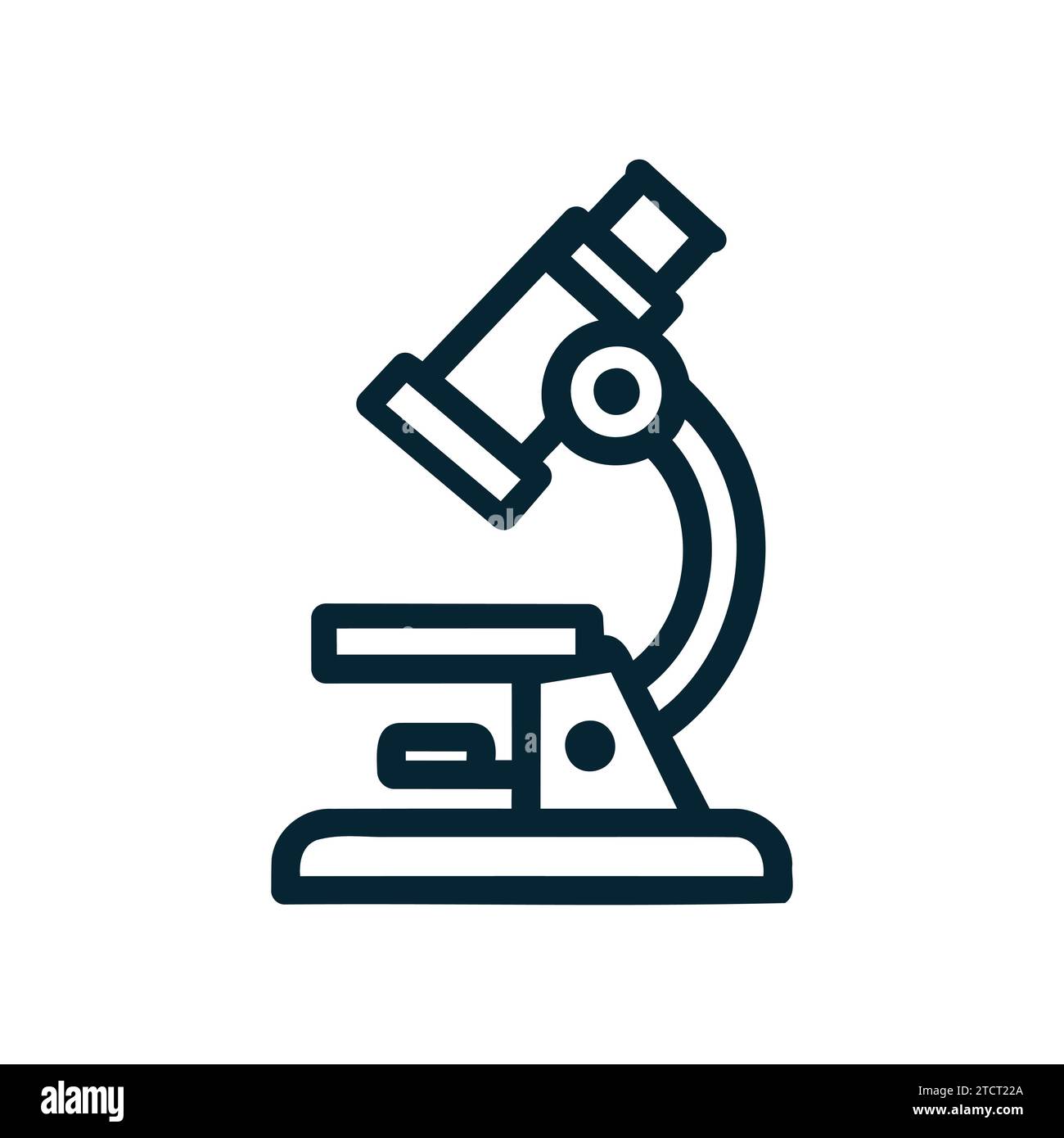 simple microscope icon isolated Stock Vector Image & Art - Alamy