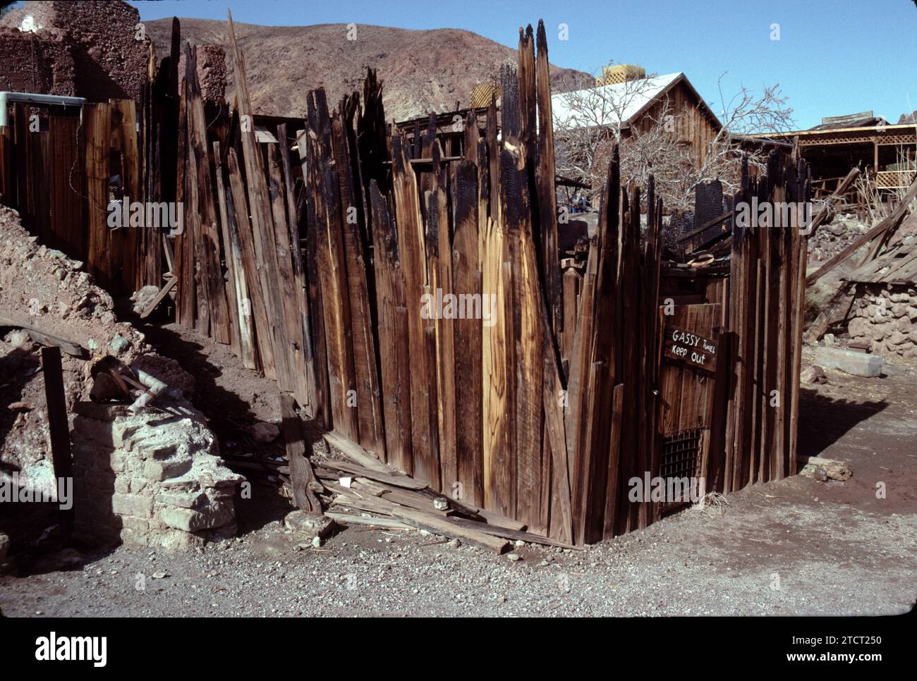 Calico, CA., U.S.A. 4/1984. Calico is a ghost town and former mining ...