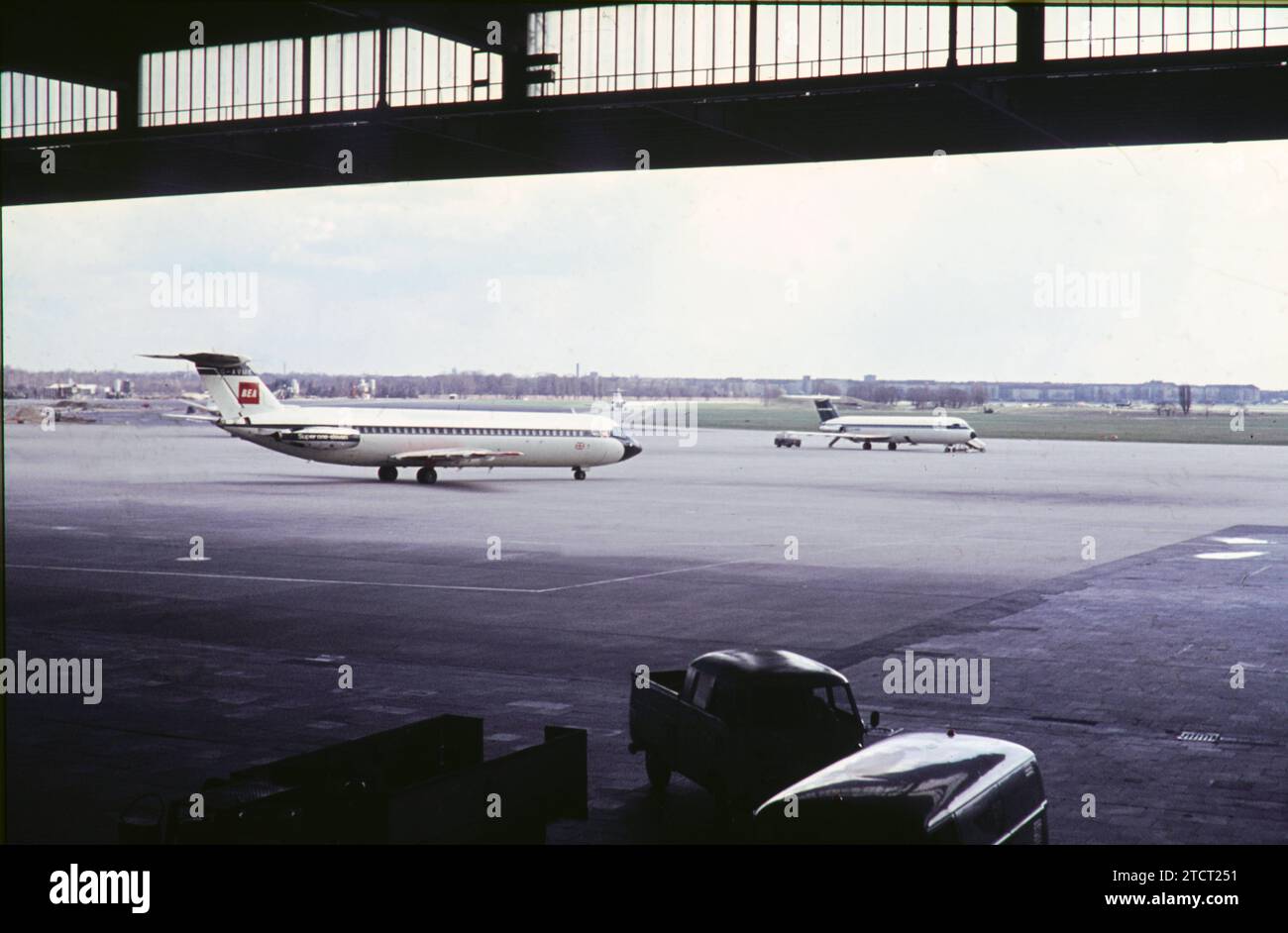 Flughafen Tempelhof GER, 20231214,Berlin, Aufnahme, ca.1968, Flughafen ...