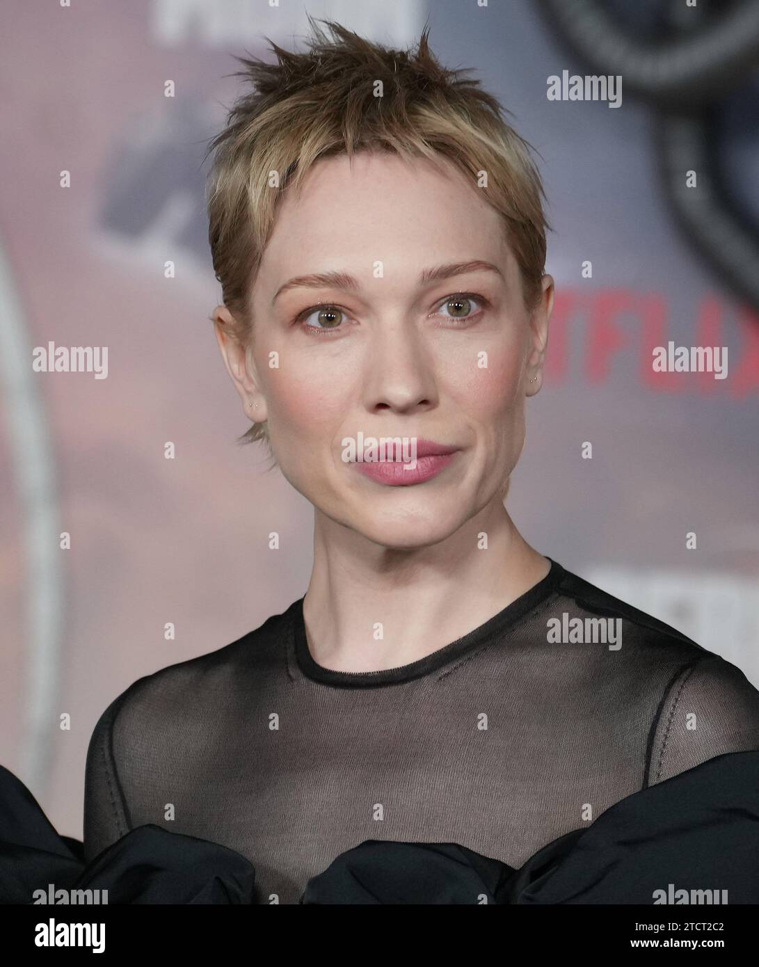 Los Angeles, USA. 13th Dec, 2023. Rhian Rees arrives at the Netflix's ...