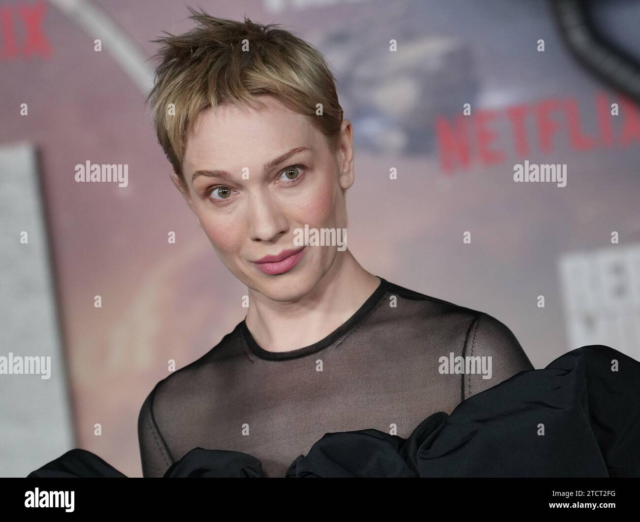 Los Angeles, USA. 13th Dec, 2023. Rhian Rees arrives at the Netflix's ...