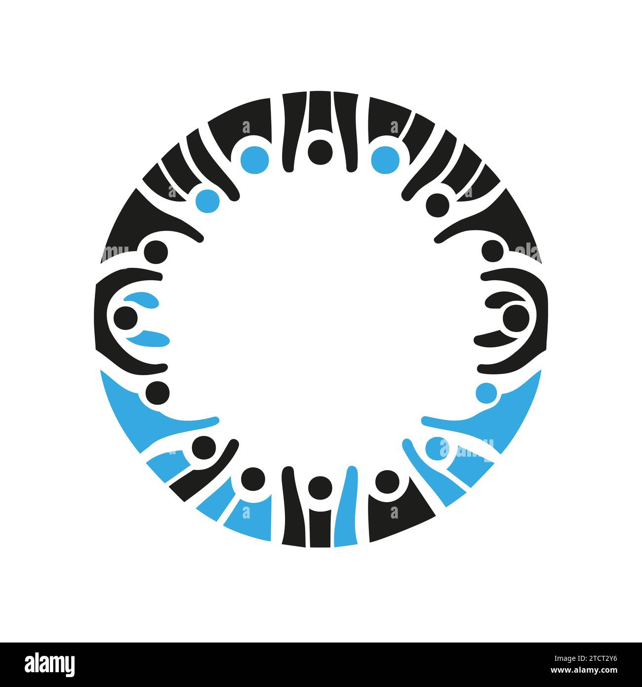 People Around Globe. Unity Symbol, teamwork concept Stock Vector Image ...