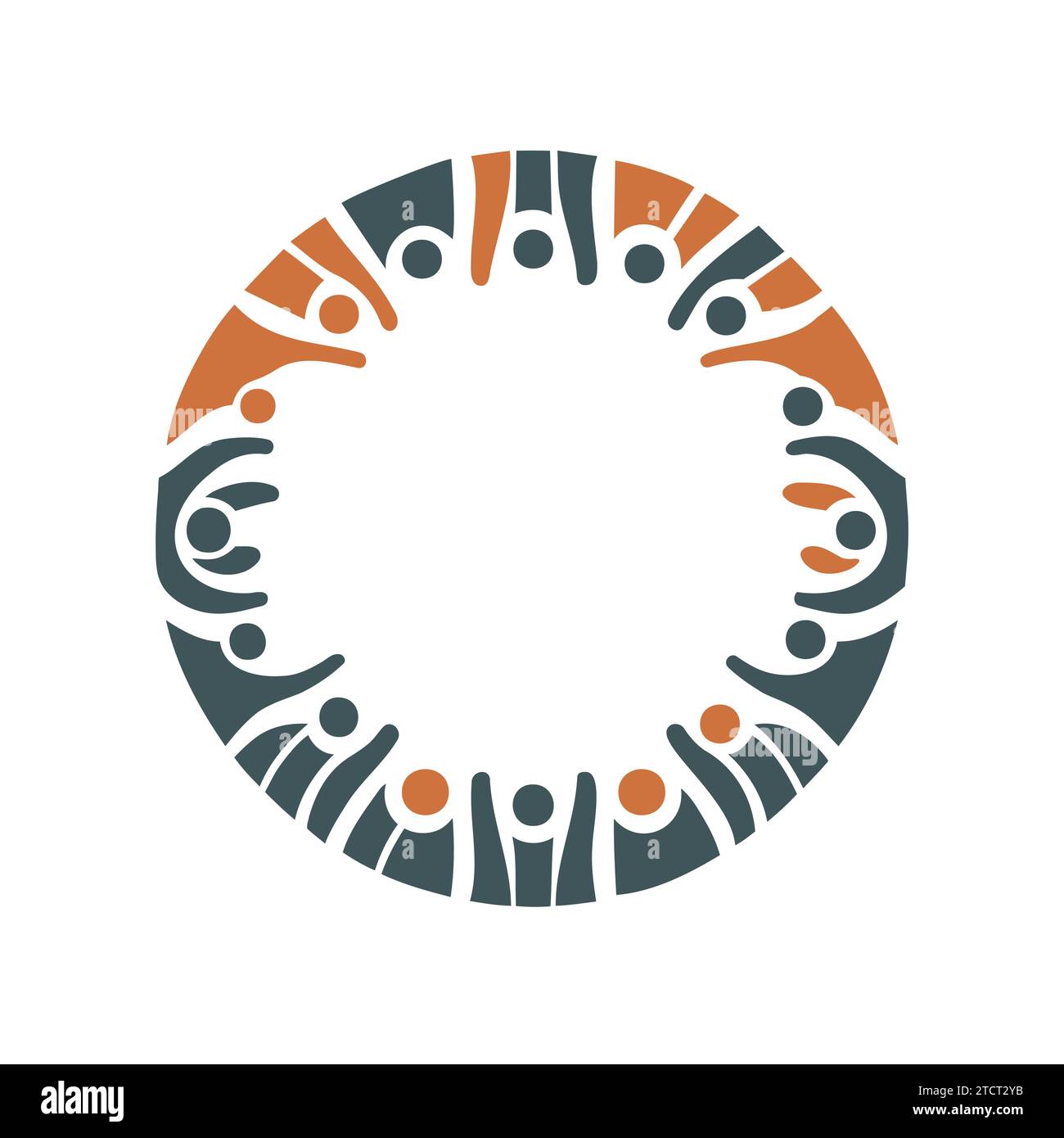 People Around Globe. Unity Symbol, teamwork concept Stock Vector Image ...