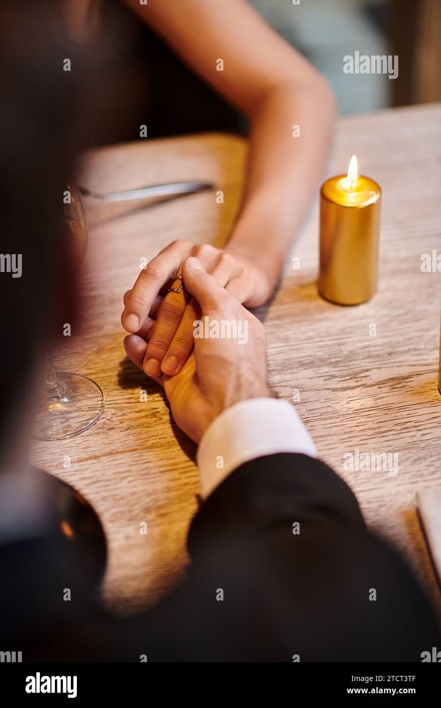 Hand touch woman man hi-res stock photography and images - Alamy