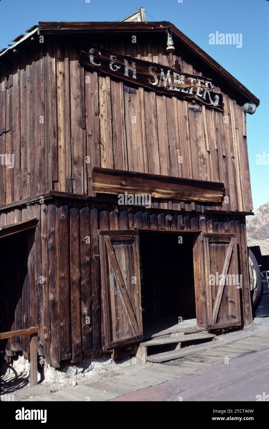 Calico, CA., U.S.A. 4/1984. Calico is a ghost town and former mining ...