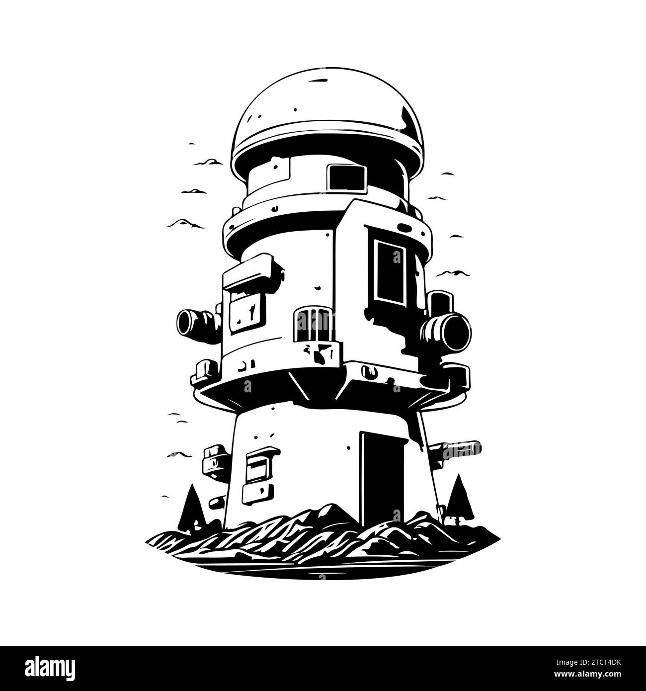 Airport tower icon Black and White Stock Photos & Images - Alamy