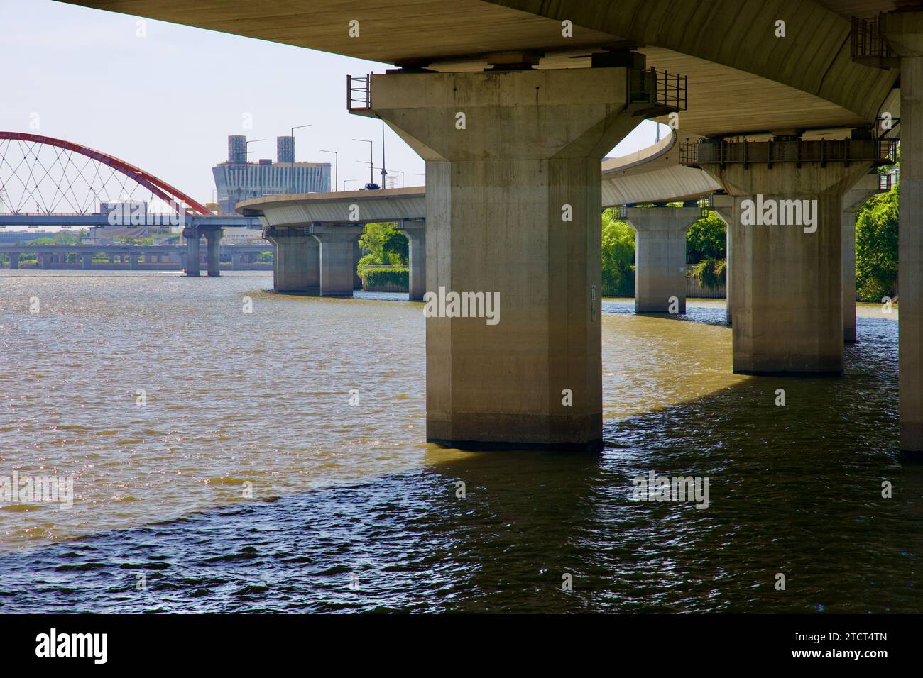Seoul, South Korea - June 3, 2023: The Gangbyeon Expressway snakes ...
