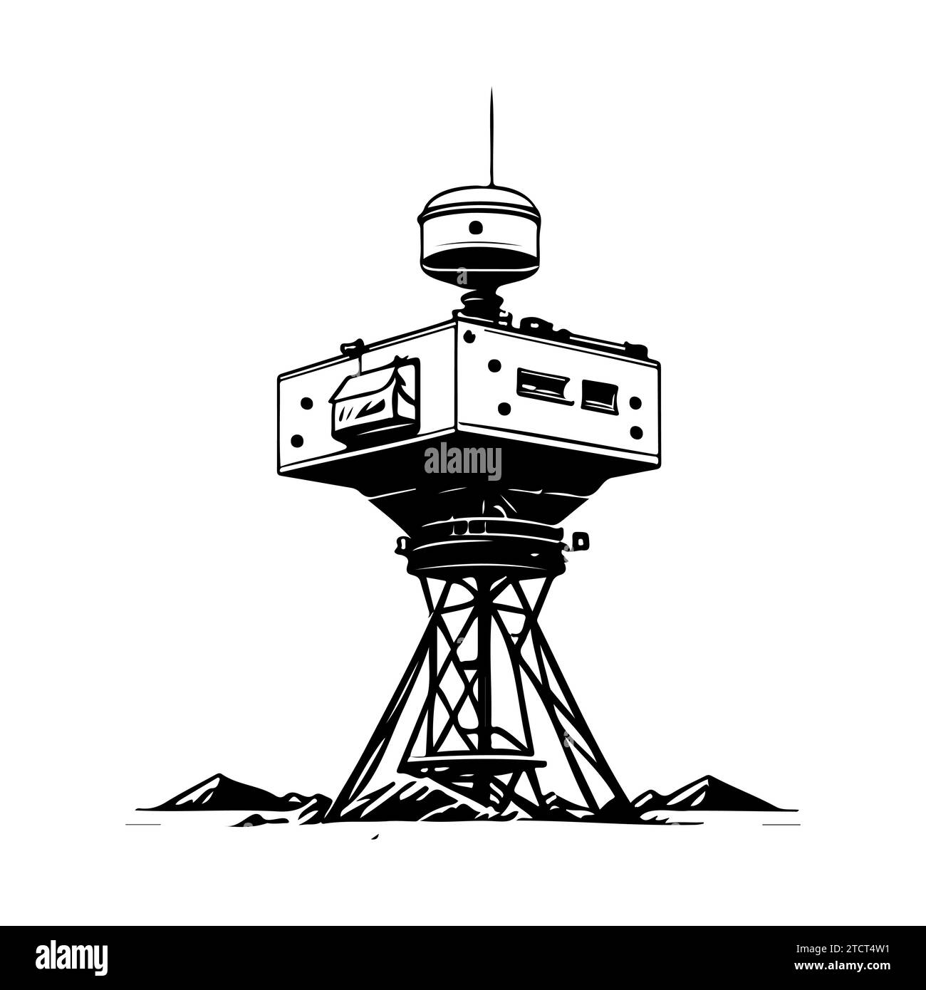 The black watch at an observation post Stock Vector Images - Alamy