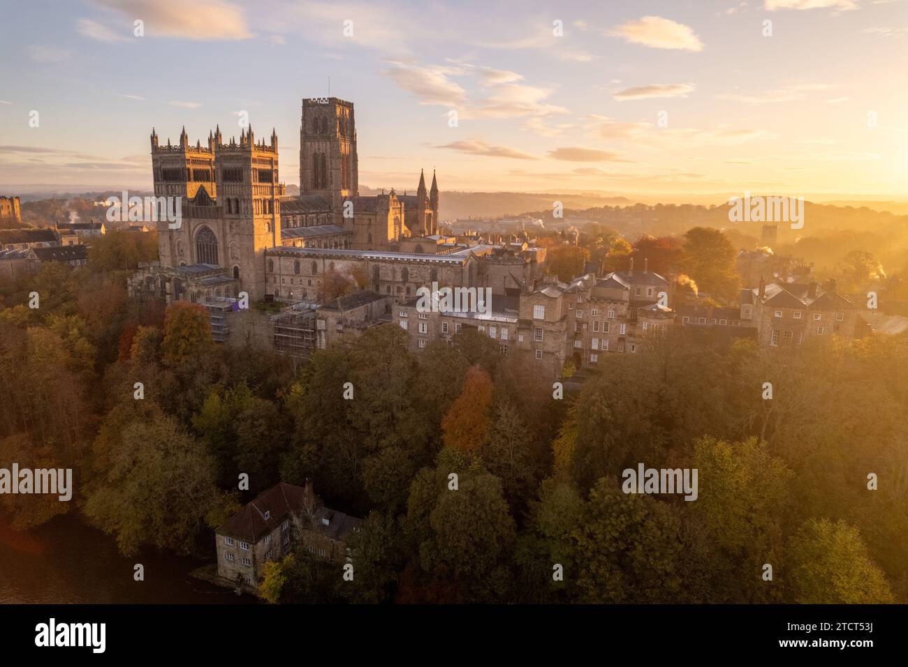 Durham cathedral aerial view hi-res stock photography and images - Alamy
