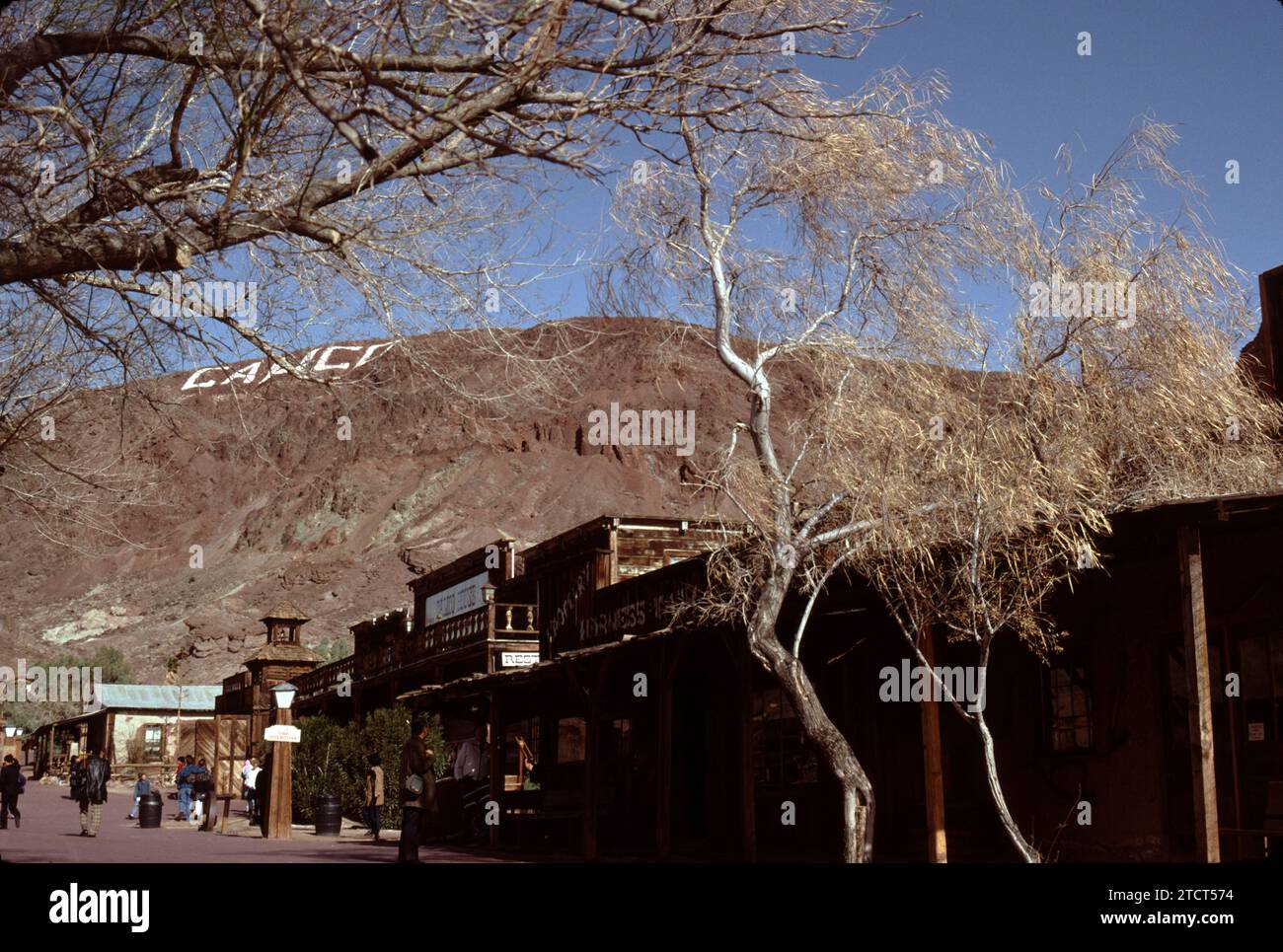 Calico, CA., U.S.A. 4/1984. Calico is a ghost town and former mining ...