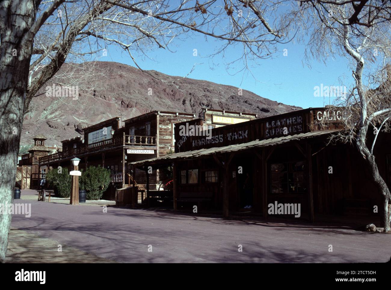 Calico, CA., U.S.A. 4/1984. Calico is a ghost town and former mining ...