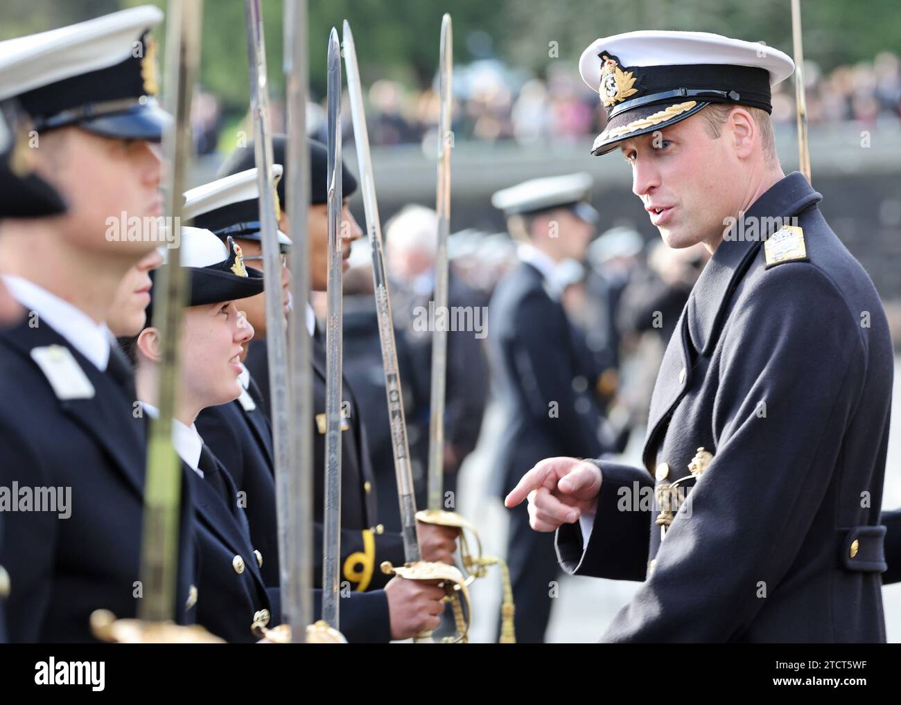 The Prince of Wales attends the Lord High Admiral's Divisions at the ...