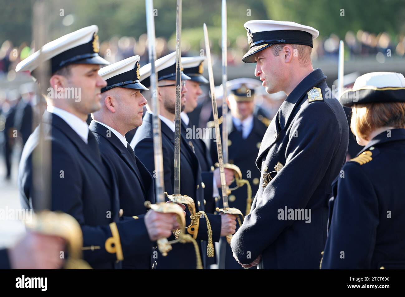 The Prince of Wales attends the Lord High Admiral's Divisions at the ...