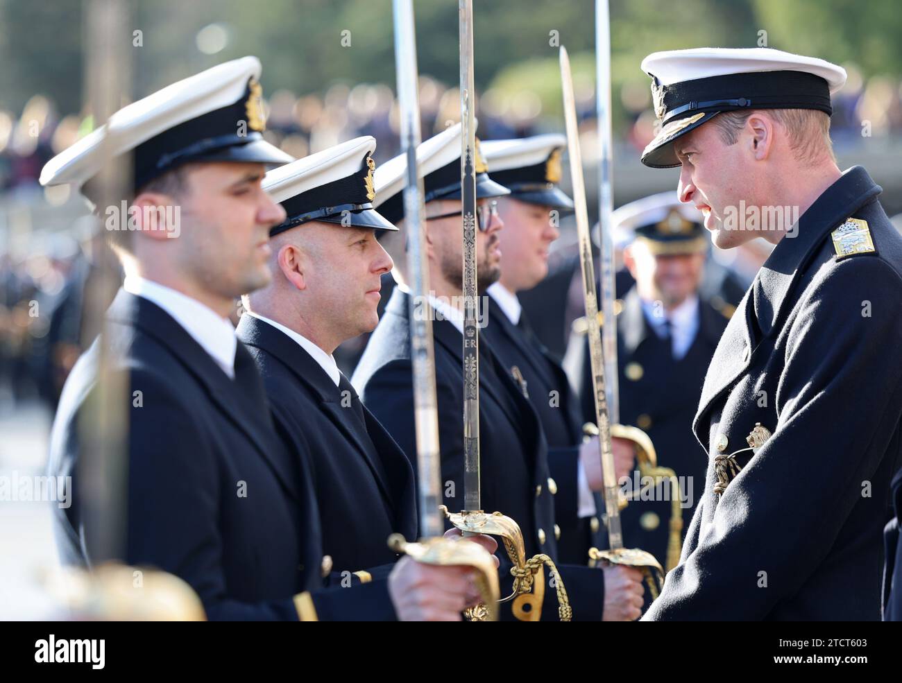 The Prince of Wales attends the Lord High Admiral's Divisions at the ...