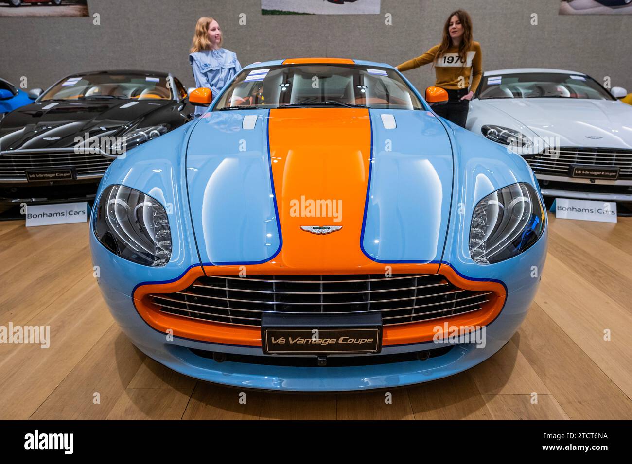 London, UK. 14th Dec, 2023. A room full of contemporary supercars ...