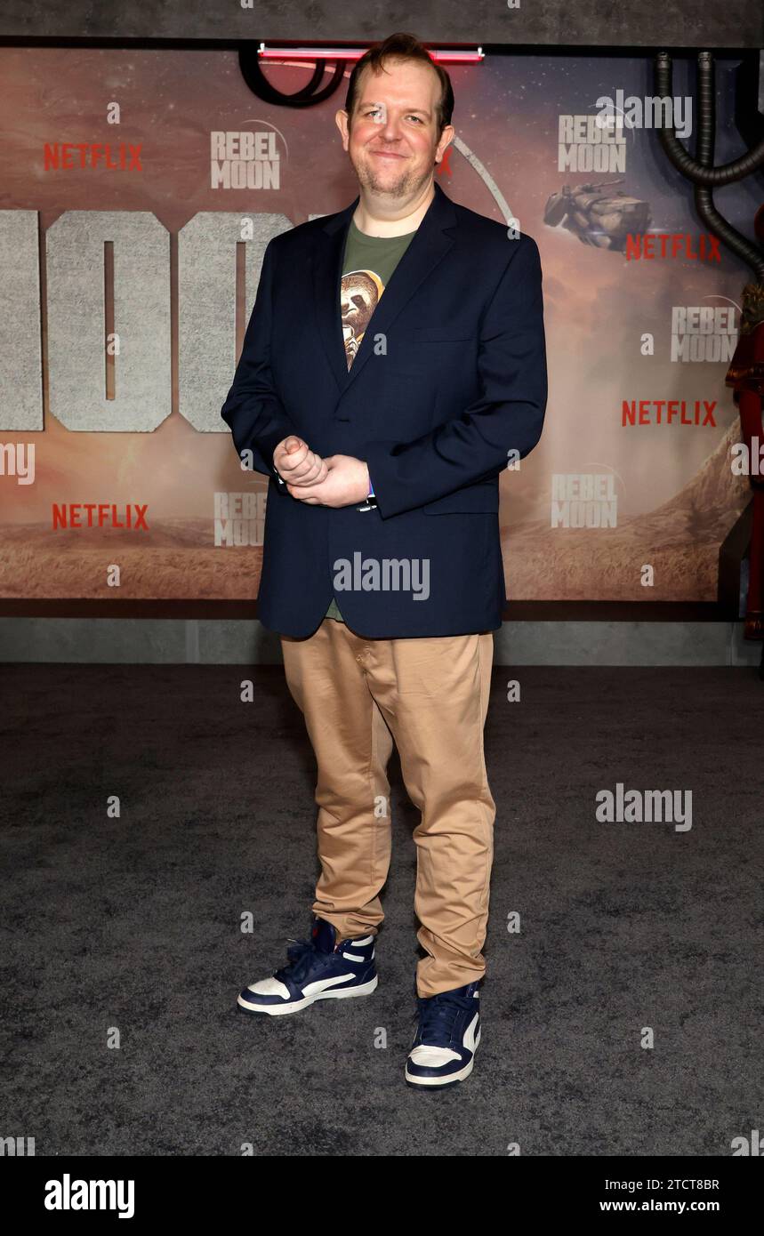 Hollywood, Ca. 13th Dec, 2023. Dominic Burgess at the LA Premiere of ...