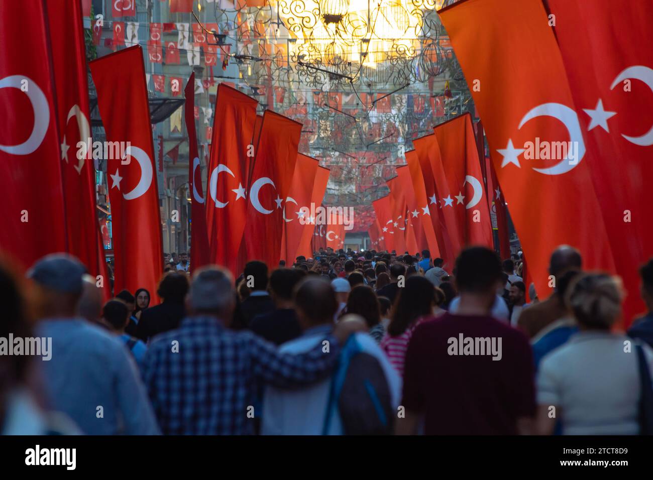 National holidays of Turkiye concept photo. Turkish people with Turkish ...