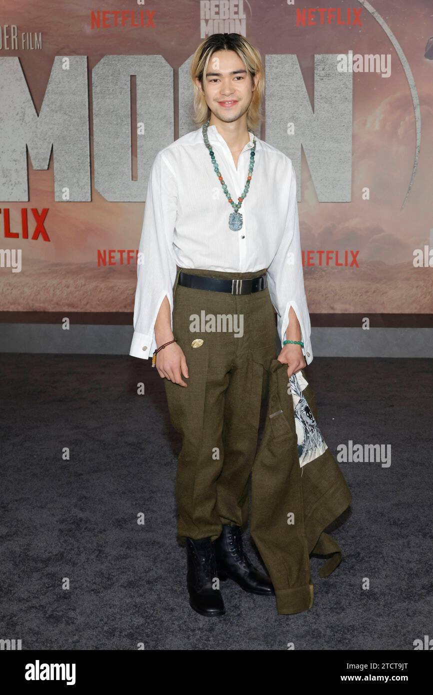 HOLLYWOOD, CA - DECEMBER 13: Sky Yang at the LA Premiere of NETFLIX ...