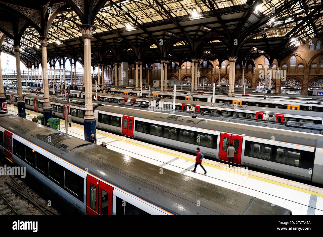 Trains at Liverpool Street station in London, as it has replaced ...