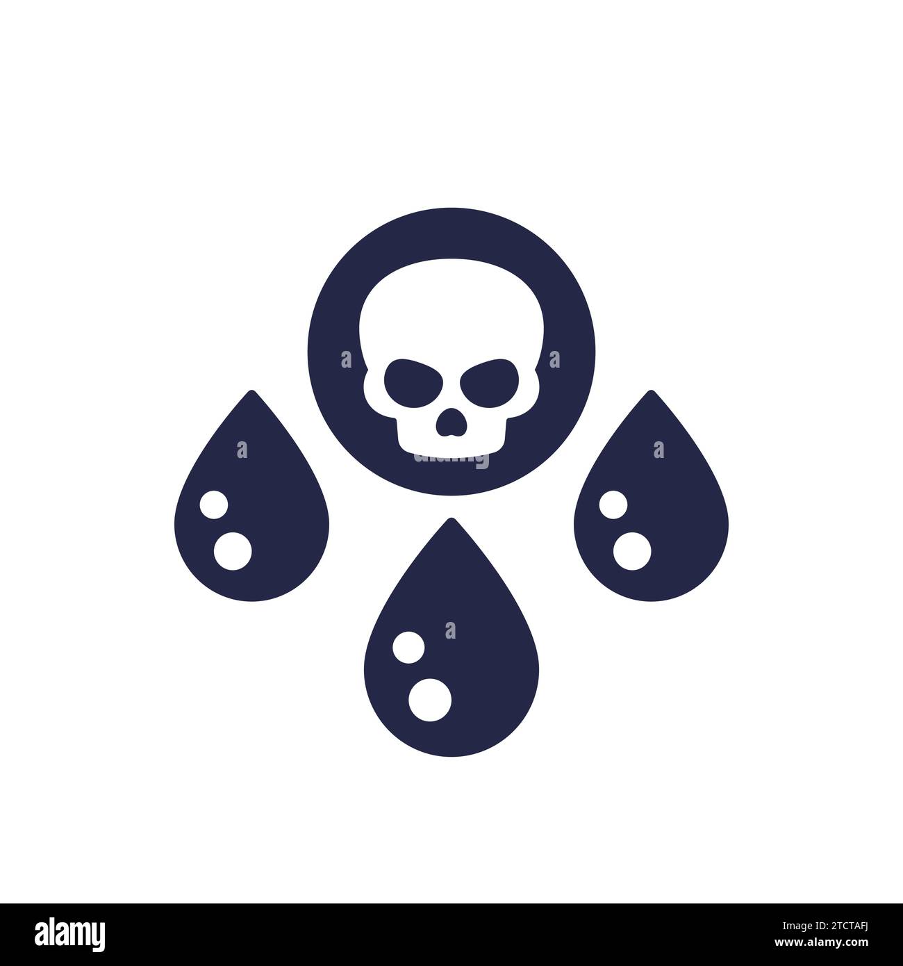 toxin icon with a skull, vector Stock Vector Image & Art - Alamy