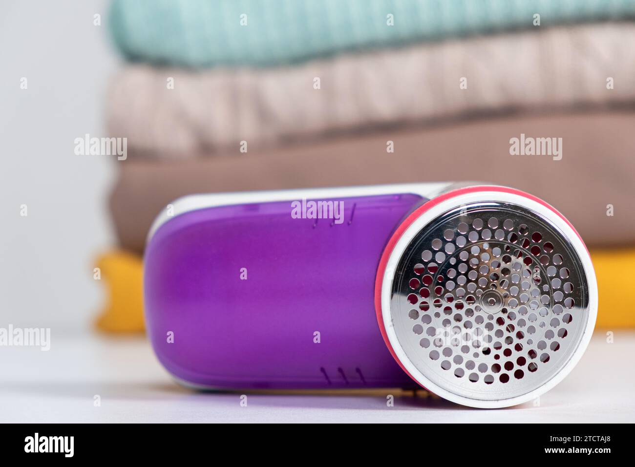 Modern fabric shaver clothes hi-res stock photography and images - Alamy