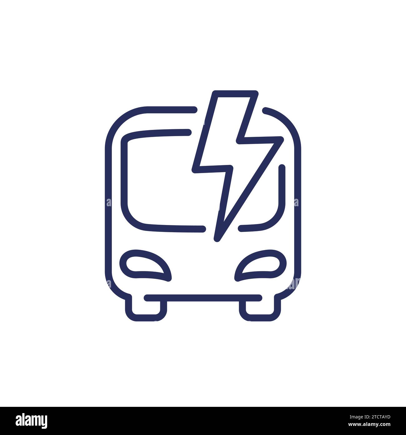 electric bus icon, clean city transport vector Stock Vector Image & Art ...