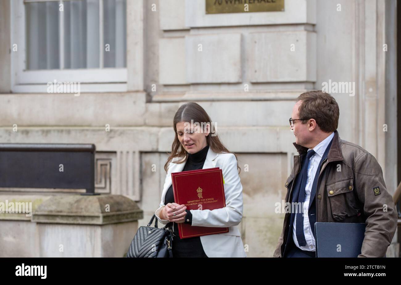 London, UK. 14th Dec, 2023. Michelle Donelan Science Innovation and ...