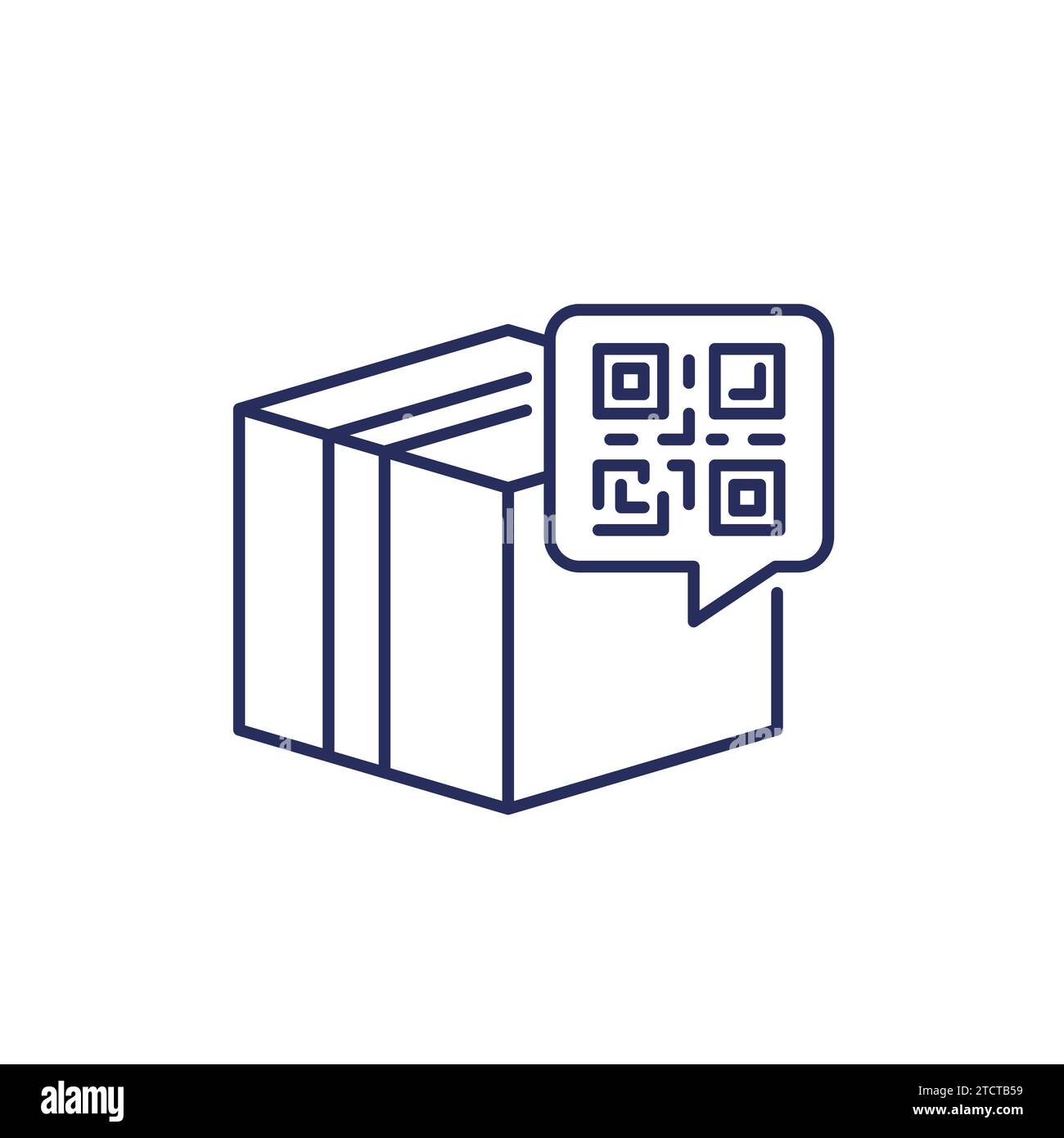 Barcode parcel Stock Vector Images - Alamy