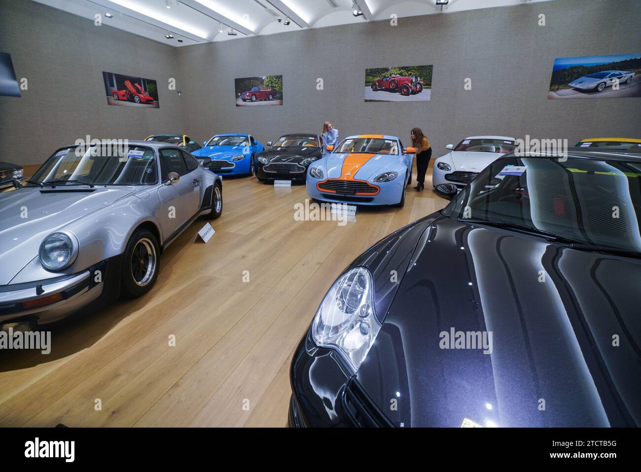 London UK. 14 December 2023. .A range of collector cars spanning all ...