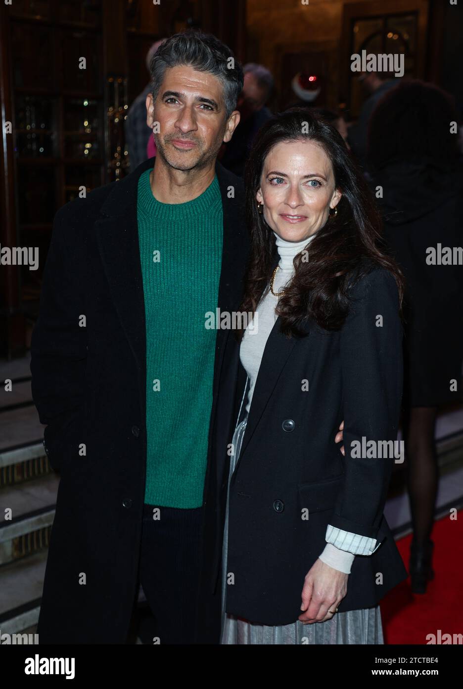 Raza Jaffrey and Lara Pulver attend the press night for the annual ...