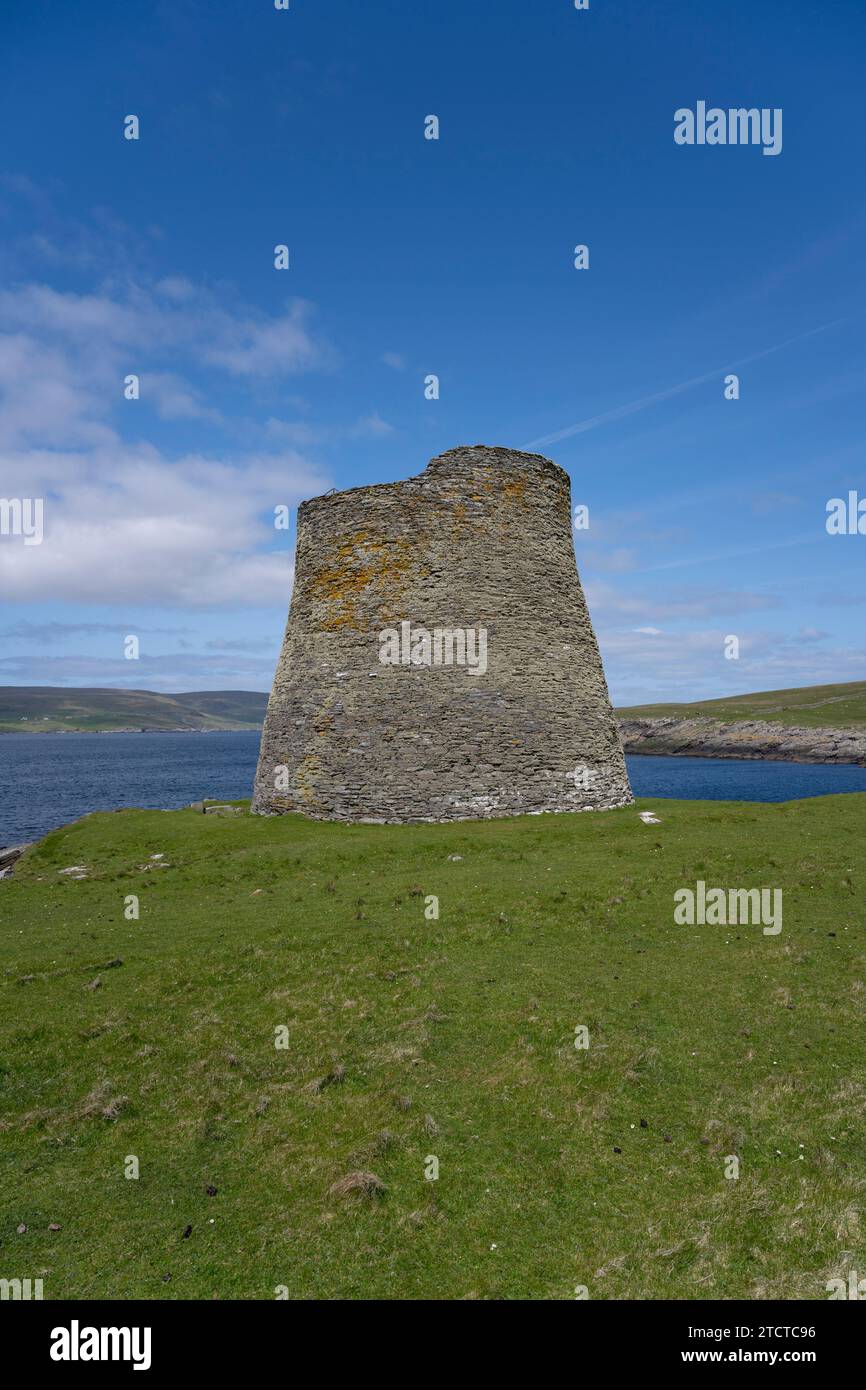 Broch of Mousa on Mousa Island, Shetland, Scotland, UK Stock Photo - Alamy