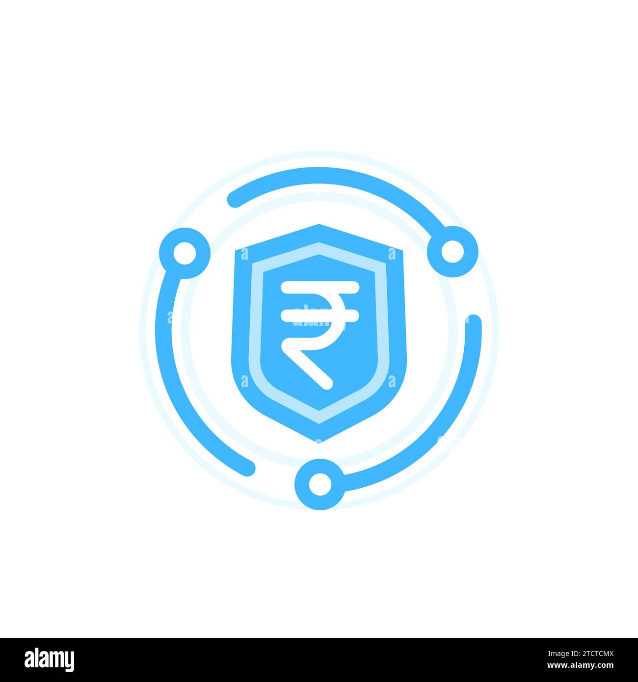 digital rupee for secure electronic payments icon Stock Vector Image ...