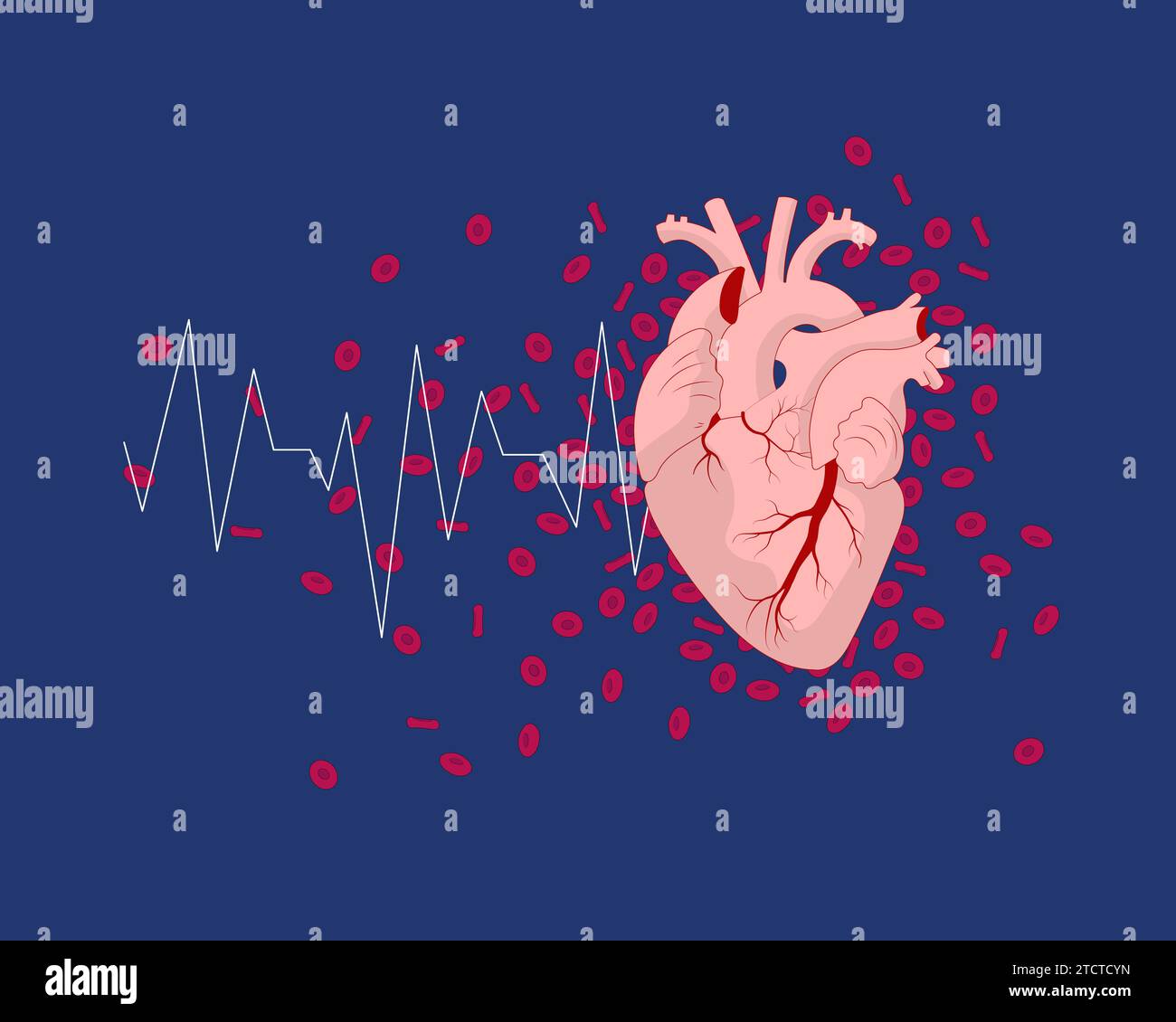 Banner template for medical website or printed material, book, with ...