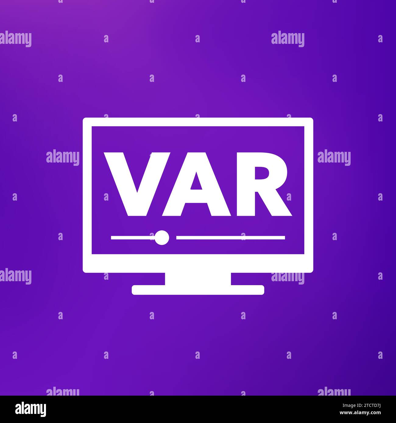 VAR icon, Video assistant referee vector Stock Vector Image & Art - Alamy