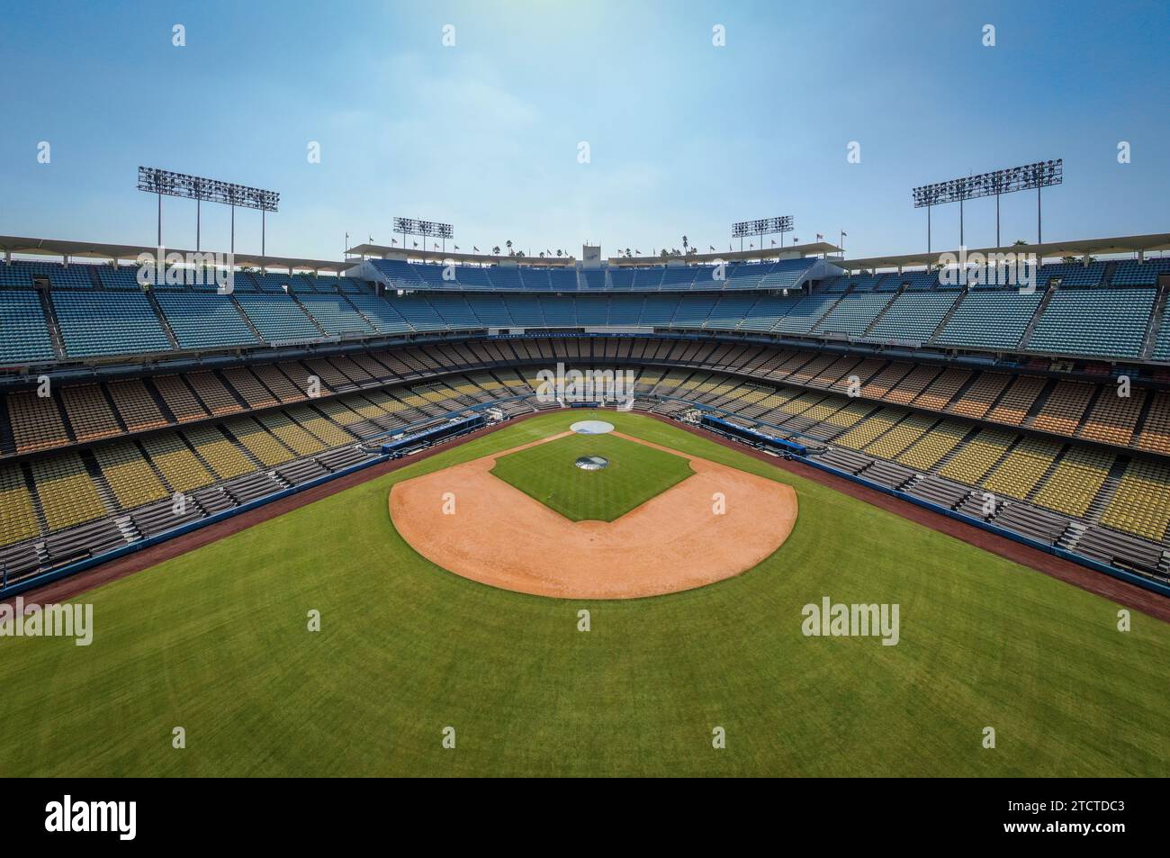 Awesome Drone Image of the Infield At Dodger Stadium in Los Angeles ...