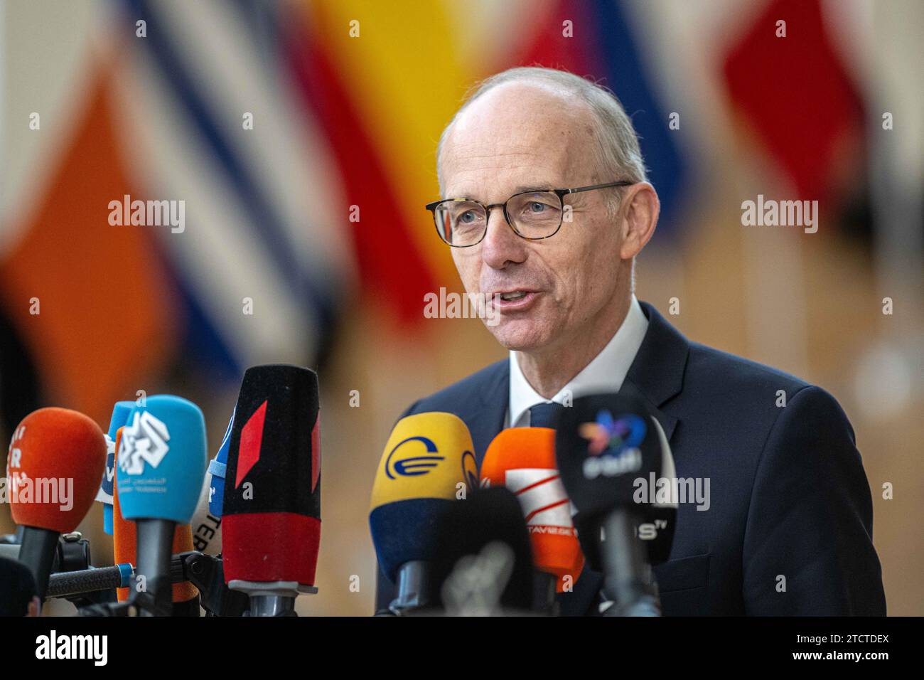 Brussels, Belgium. 14 December, 2023. Prime Minister of Luxembourg Luc ...