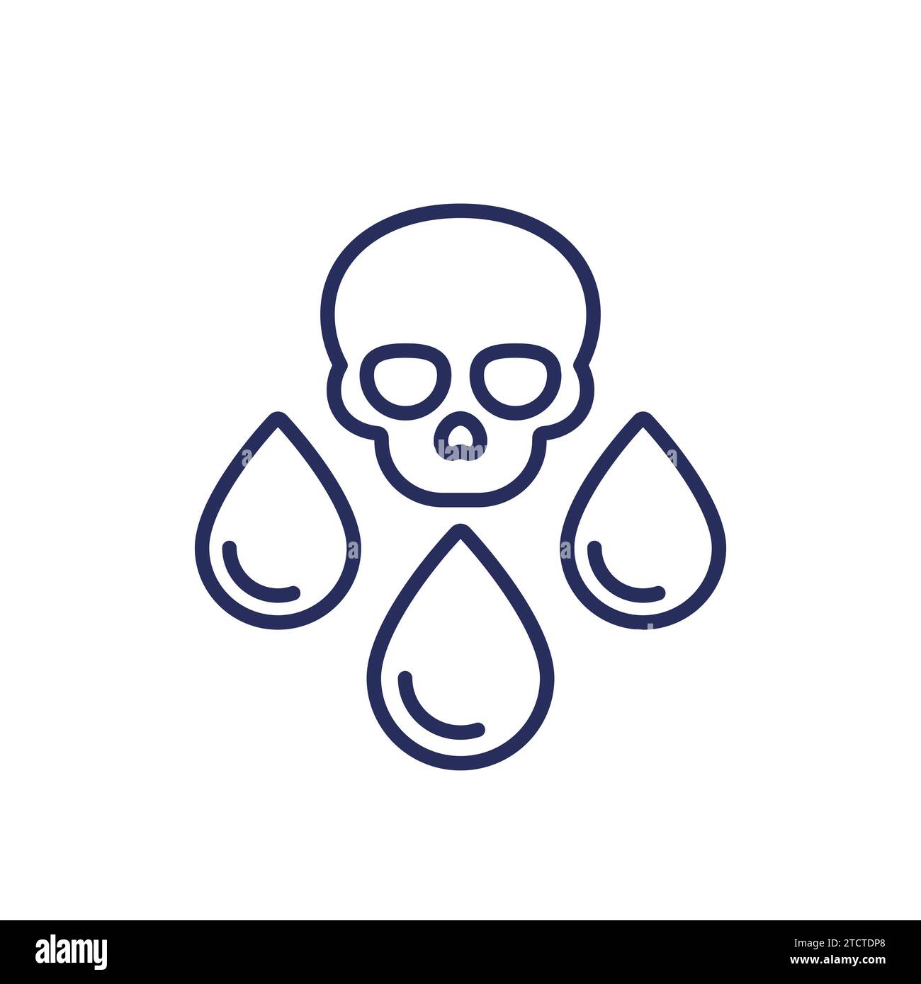 toxin, toxicity icon, line vector Stock Vector Image & Art - Alamy