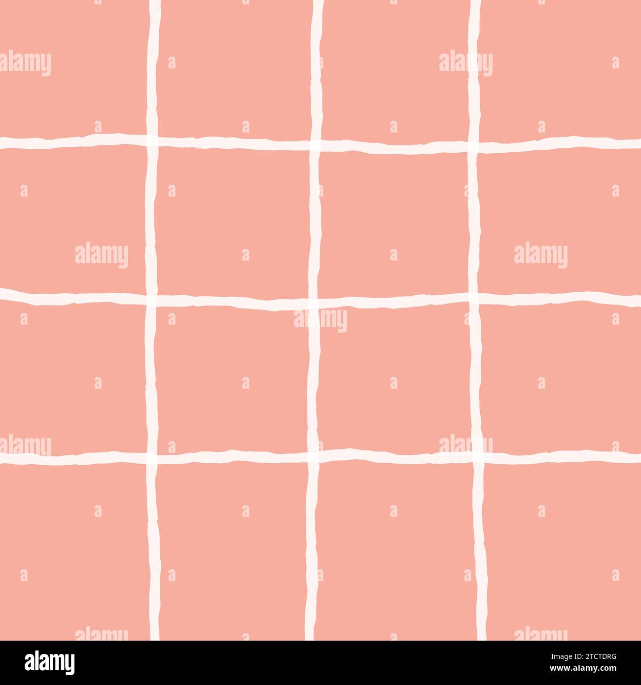 Doodle cute Check Plaid Vector Pattern. Vertical and horizontal hand ...