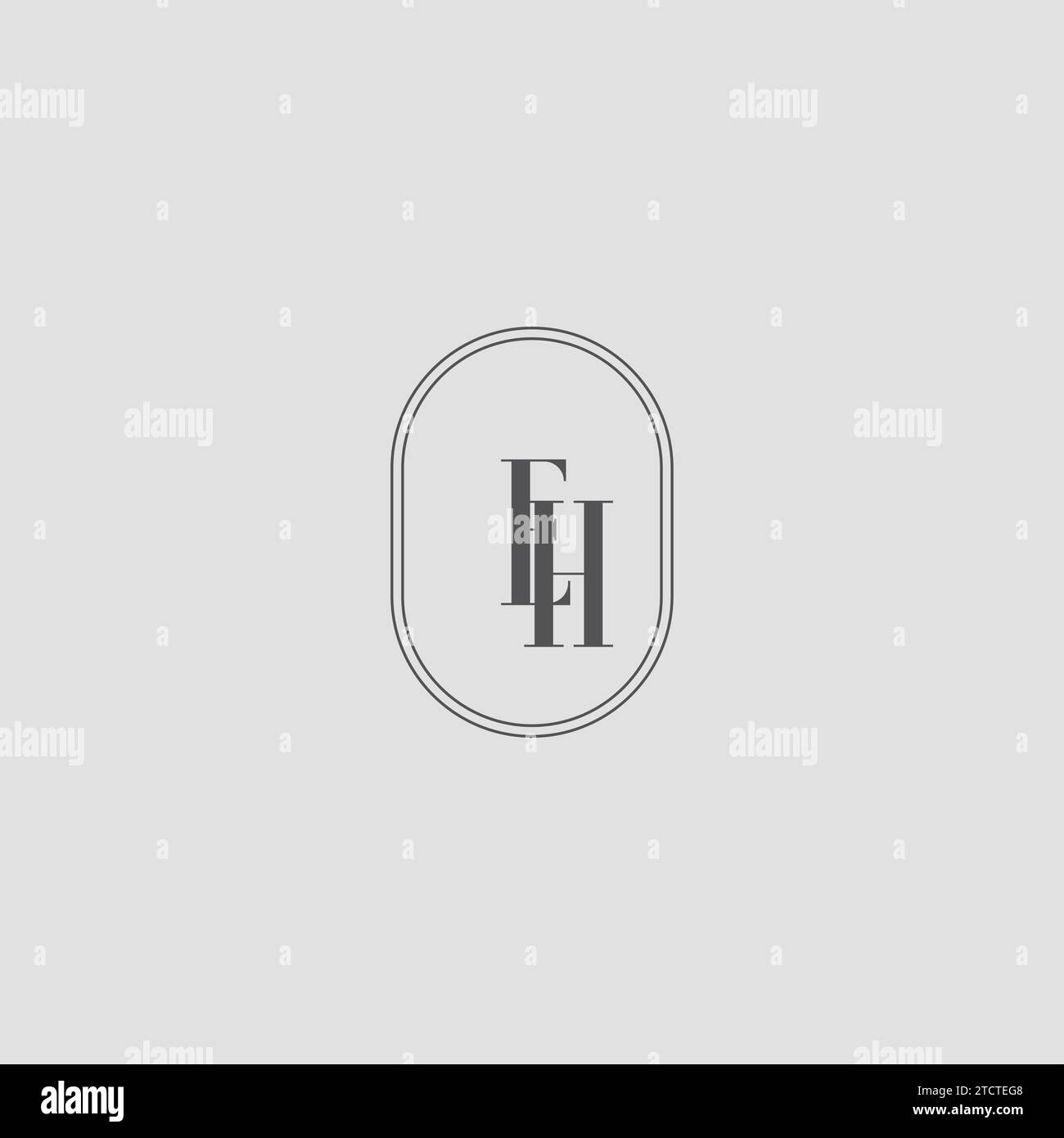 Initial EH wedding monogram logo design vector graphic Stock Vector ...