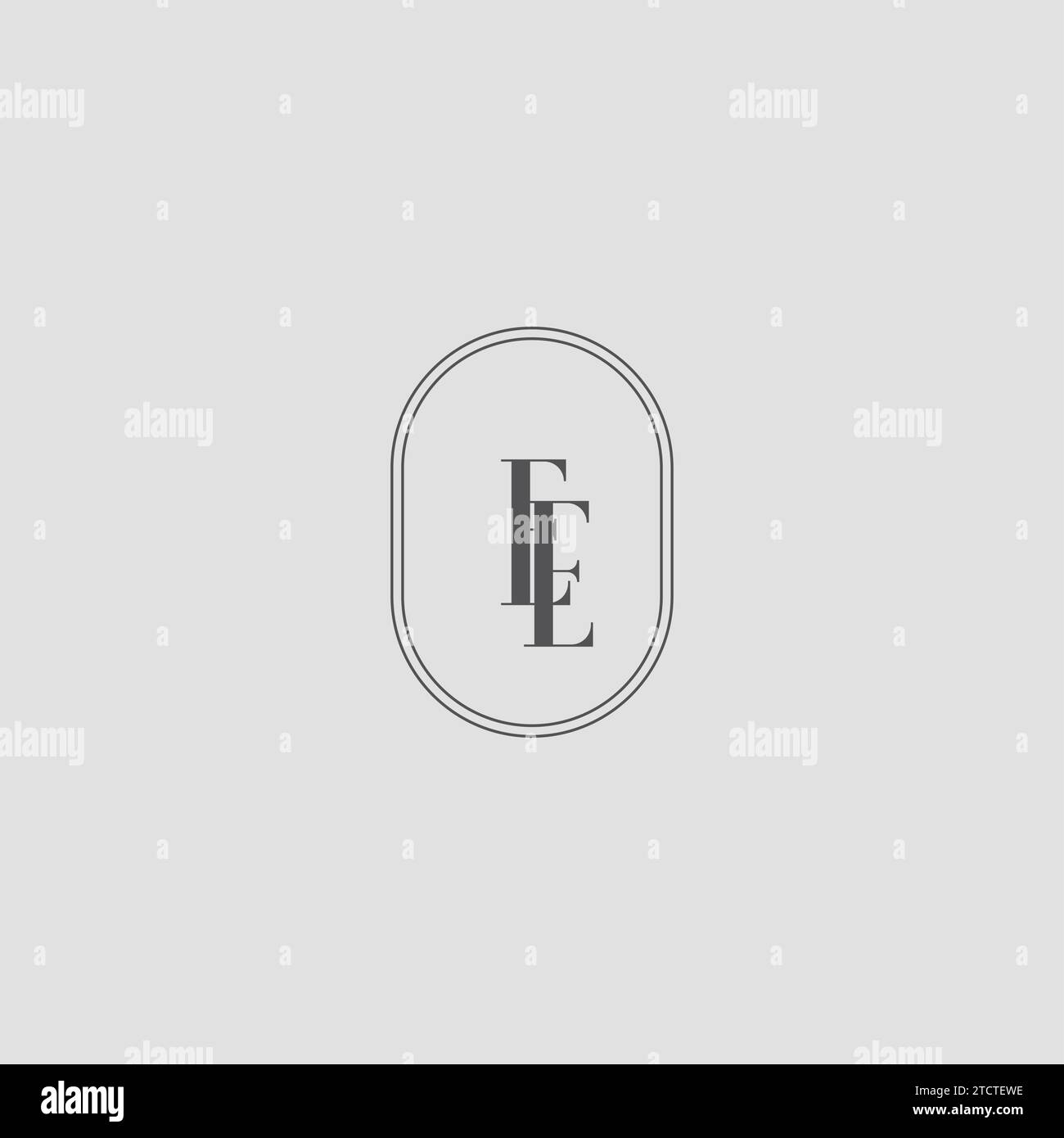 Initial EE wedding monogram logo design vector graphic Stock Vector ...