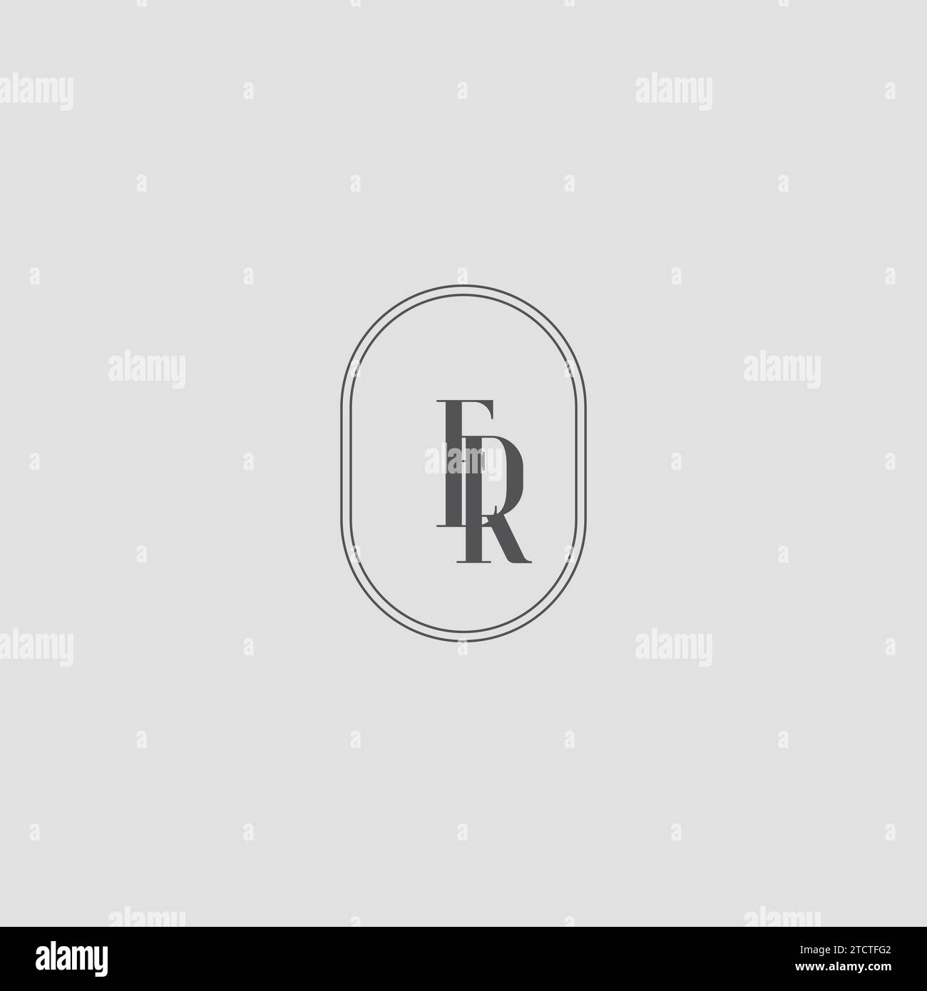 Initial ER wedding monogram logo design vector graphic Stock Vector ...