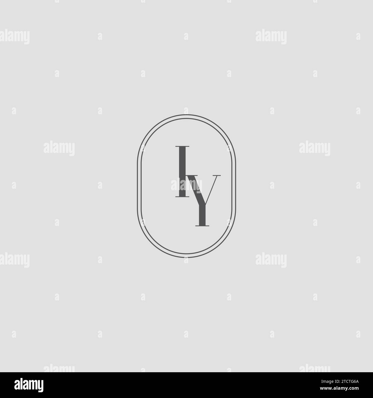 Initial IY wedding monogram logo design vector graphic Stock Vector ...