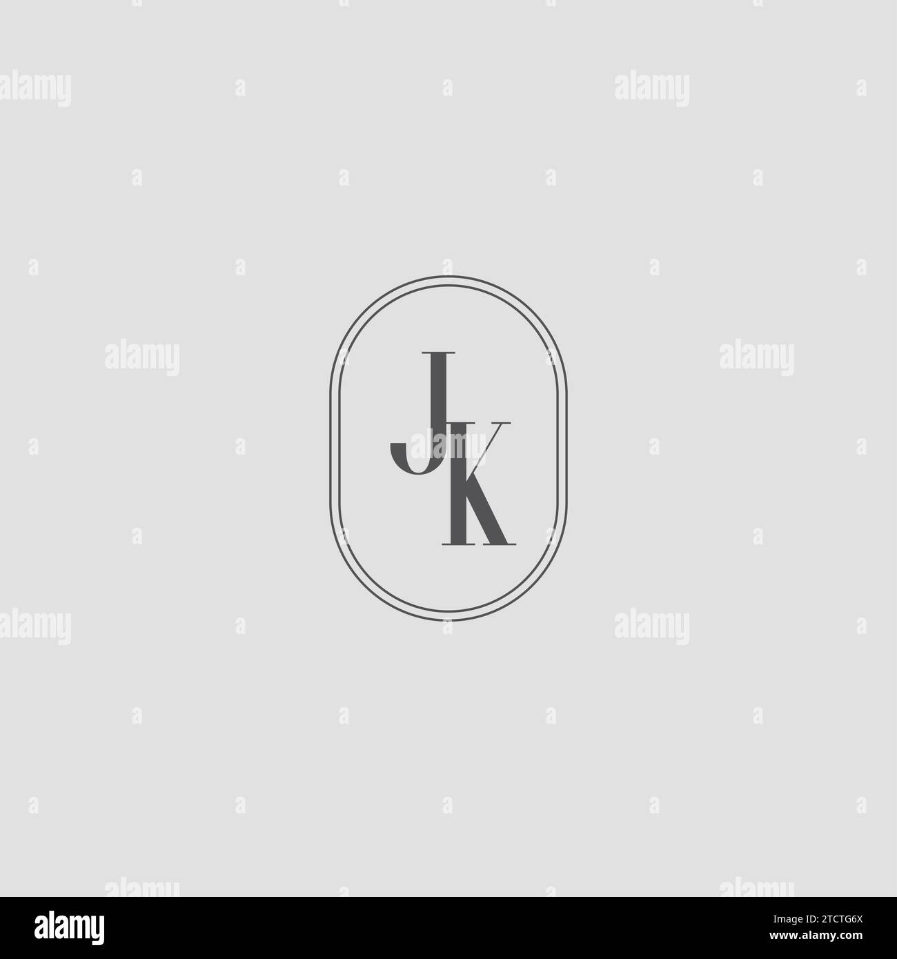 Initial JK wedding monogram logo design vector graphic Stock Vector ...