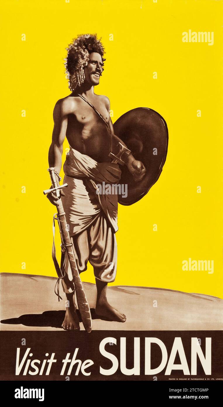 Visit the Sudan - Travel Poster (McCorquodale & Co. Ltd, London ...