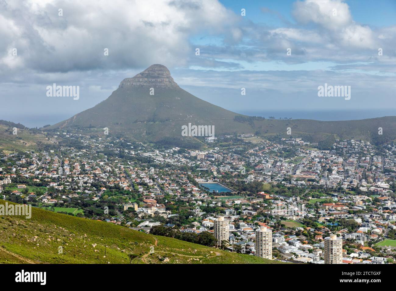 A westward view of Lion's Head, one of the country's most recognizable ...