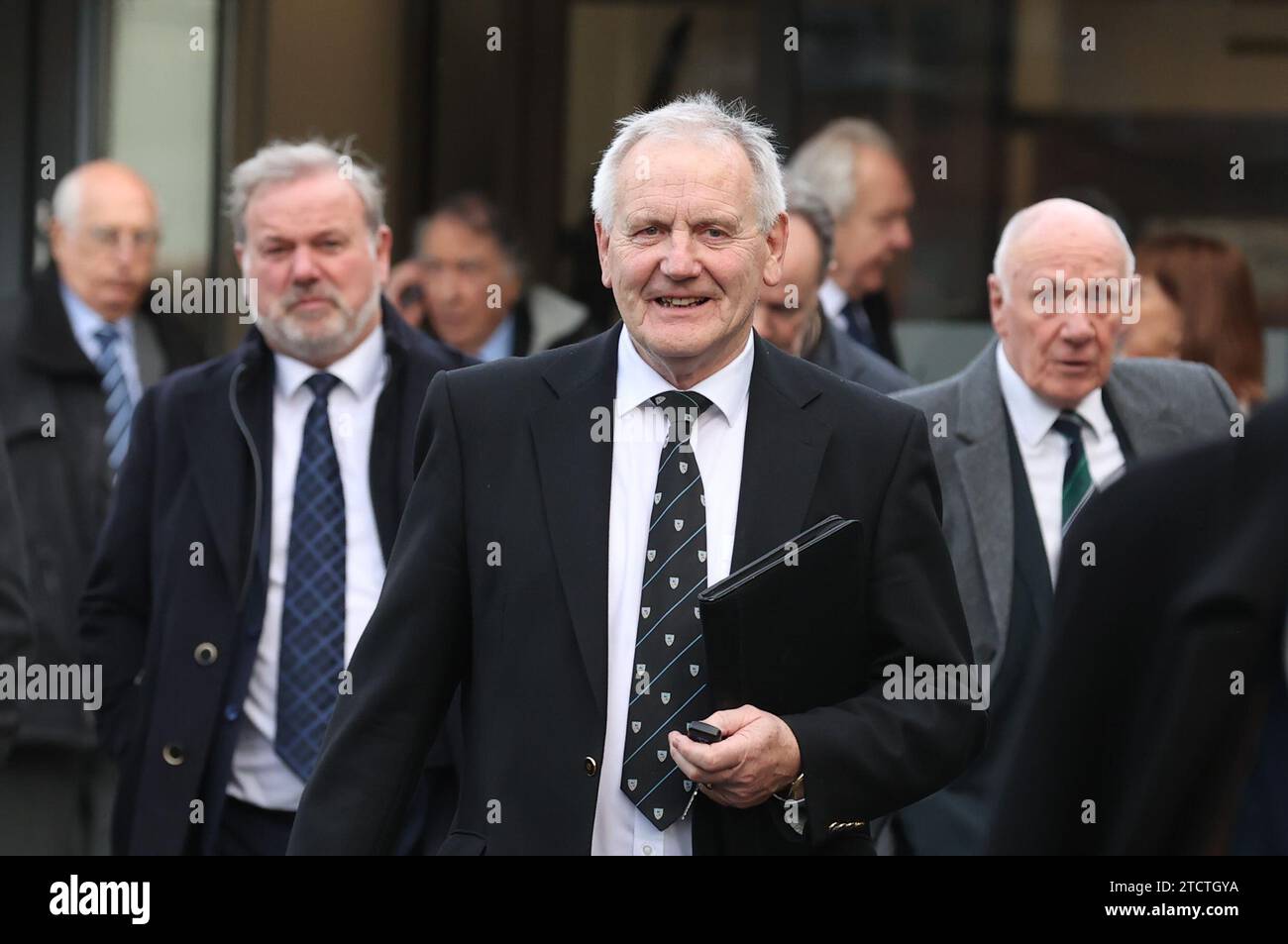 Ian McIlrath following the funeral of former Ireland and Lions rugby ...