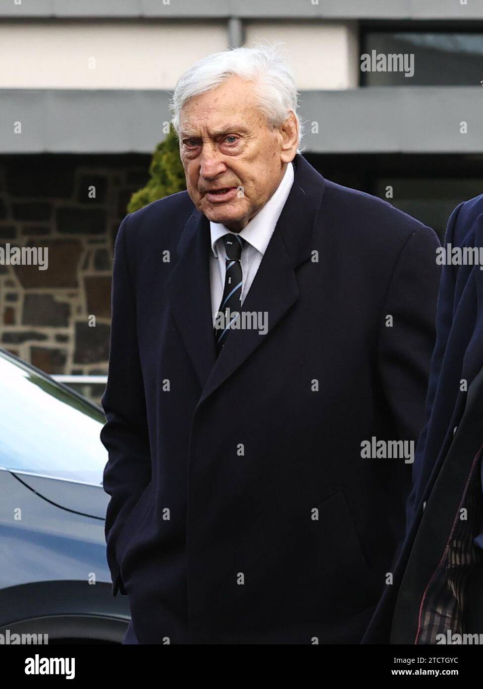 Willie John McBride following the funeral of former Ireland and Lions ...