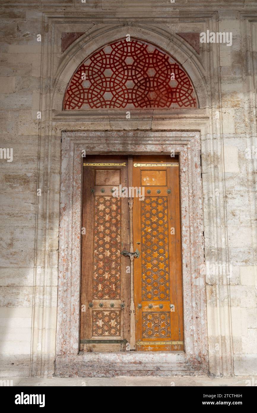 Architectural detail from the Sehzade Mosque, a 16th-century Ottoman ...
